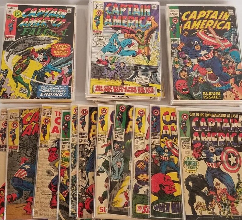 Captain America Collection 1968-1972 - Etsy