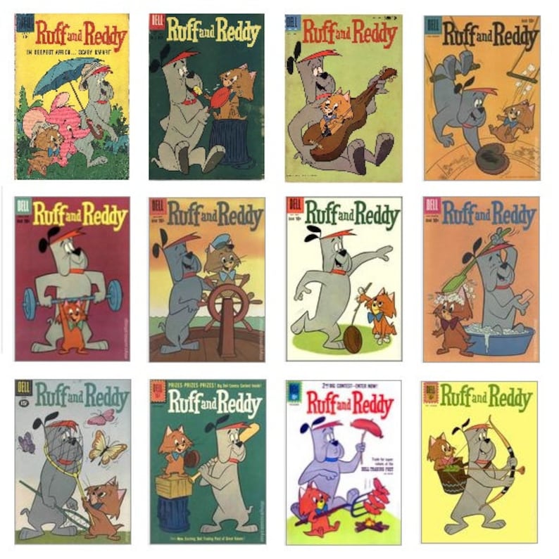 Ruff and Reddy Comics Collection 12 Issues 1958-1962 - Etsy