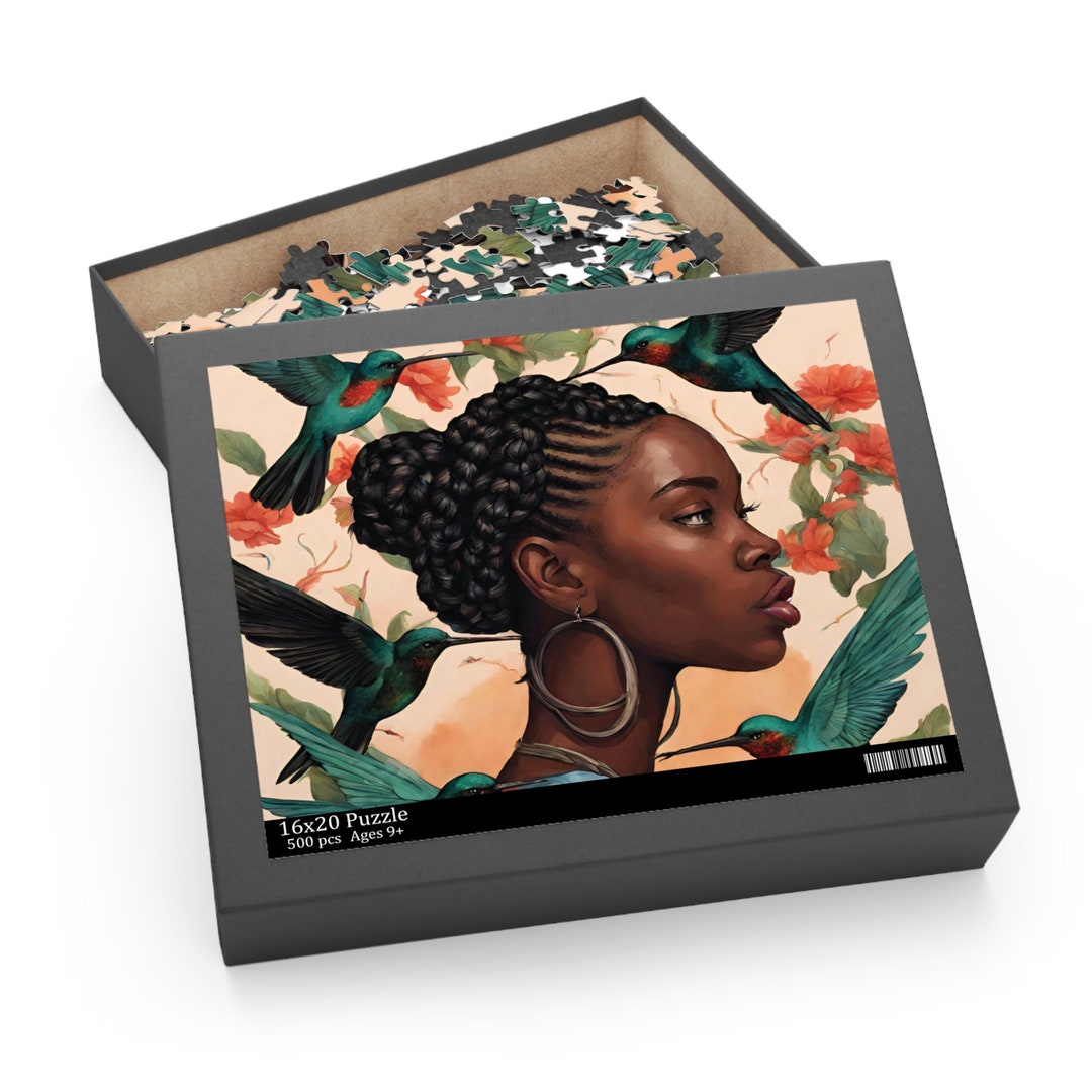 Black Woman Art | African American Puzzles | Black Woman Puzzle ...