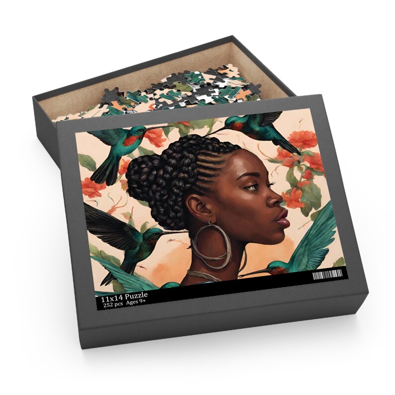 Black Woman Art | African American Puzzles | Black Woman Puzzle | Jigsaw Puzzle | Gifts | Black ...