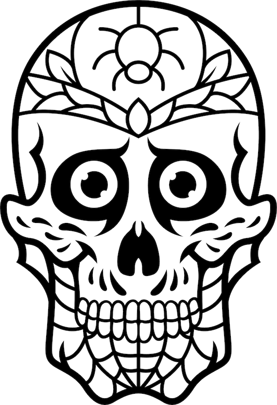 Sugar Skull Svg/png Sugar Skull Cut Files for Cricut Svg/png - Etsy