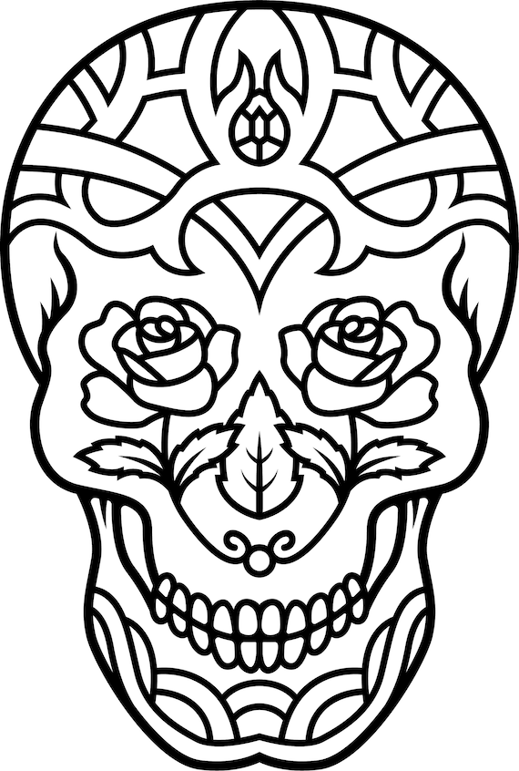 Sugar Skull Svg/png Sugar Skull Cut Files for Cricut Svg/png - Etsy