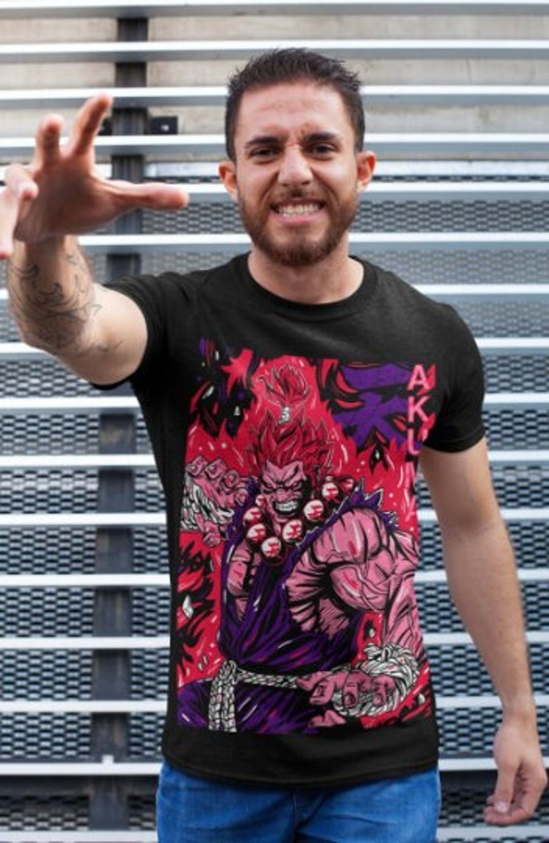 Camiseta unisex Akuma Raging Demon Shun Goku Satsu V2 - Etsy España