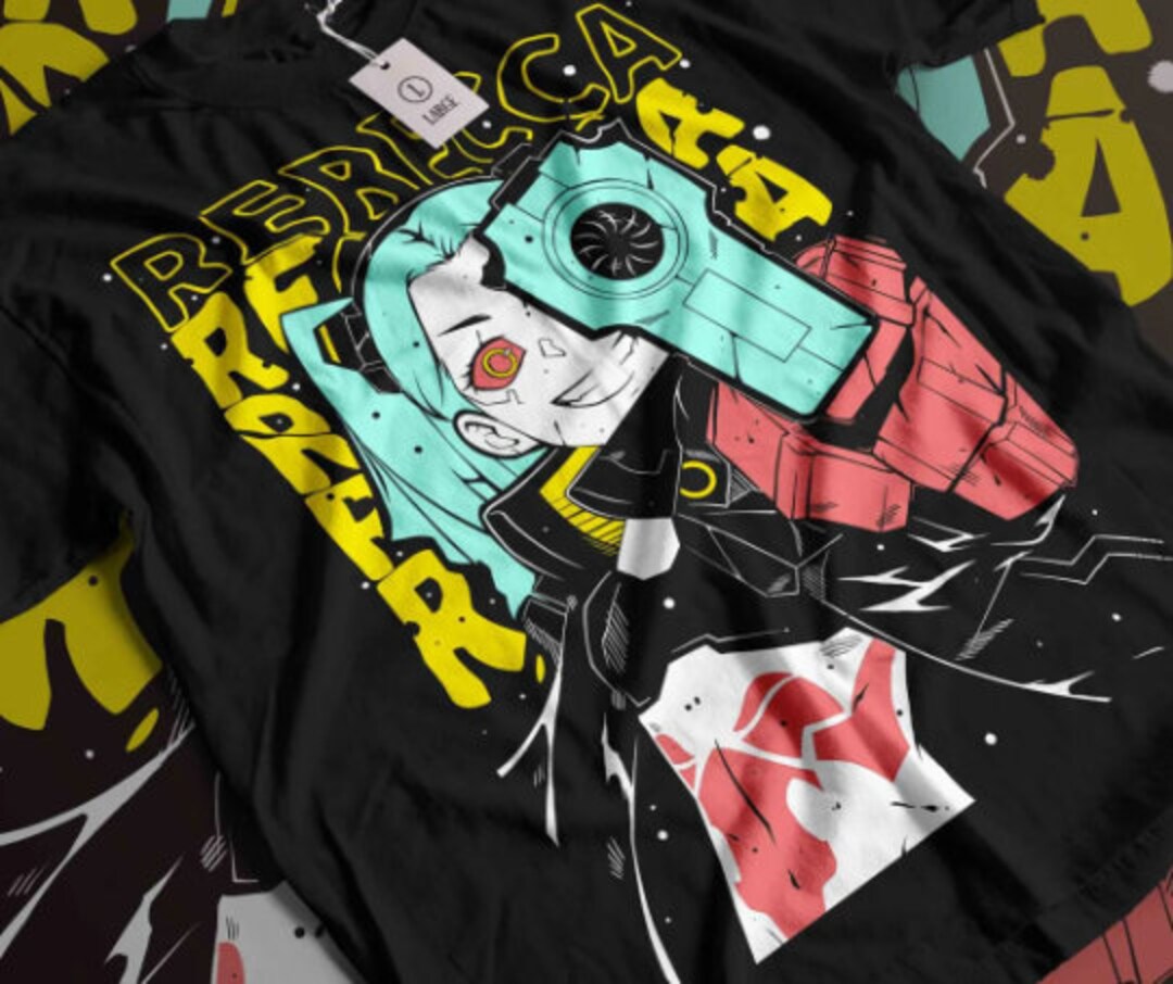 Edgerunners Graffiticore Rebecca Unisex Graphic Tee, Edge Runner Shirt ...