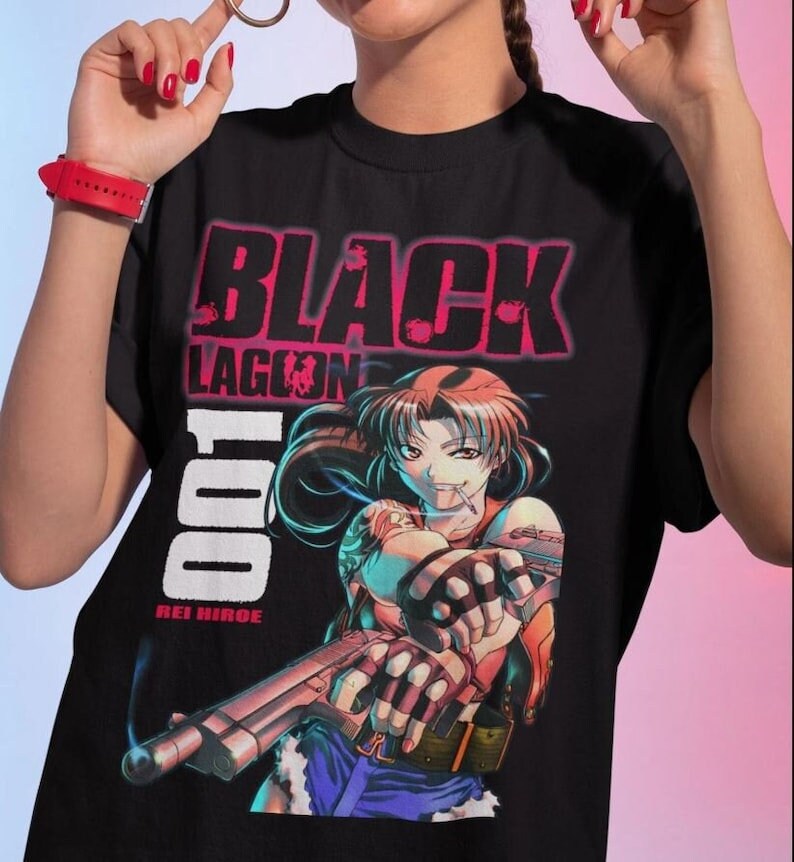 Black Lagoon Revy Unisex Anime T-shirt, Black Lagoon Shirt, Revy Shirt ...