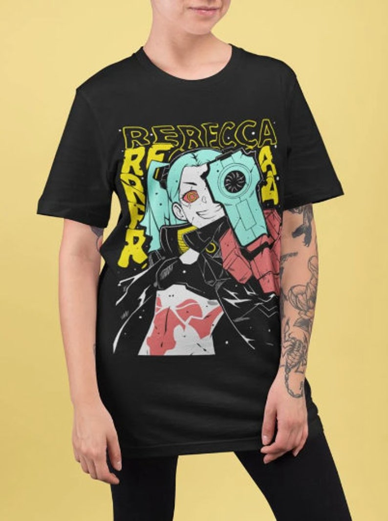 Edgerunners Graffiticore Rebecca Unisex Graphic Tee, Edge Runner Shirt ...