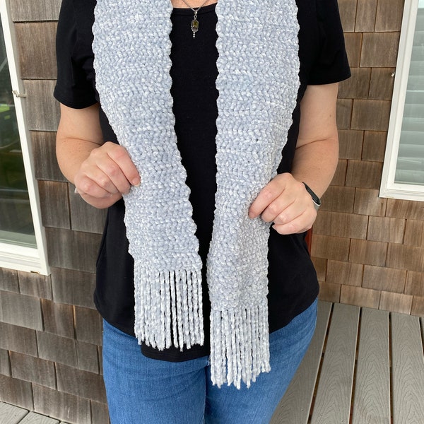 Silver Scarf - Etsy