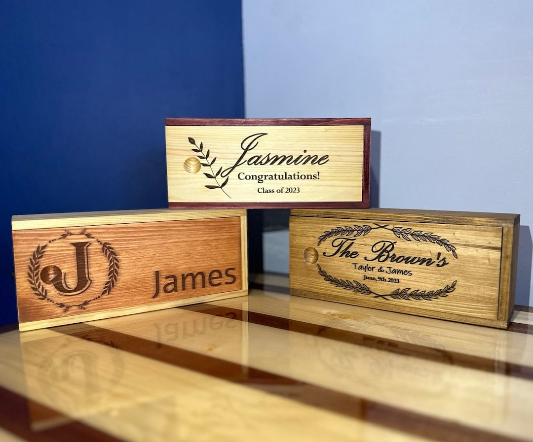 Custom Slide Out Box - 4 Color Choices, 6 Designs, Perfect Organizer ...