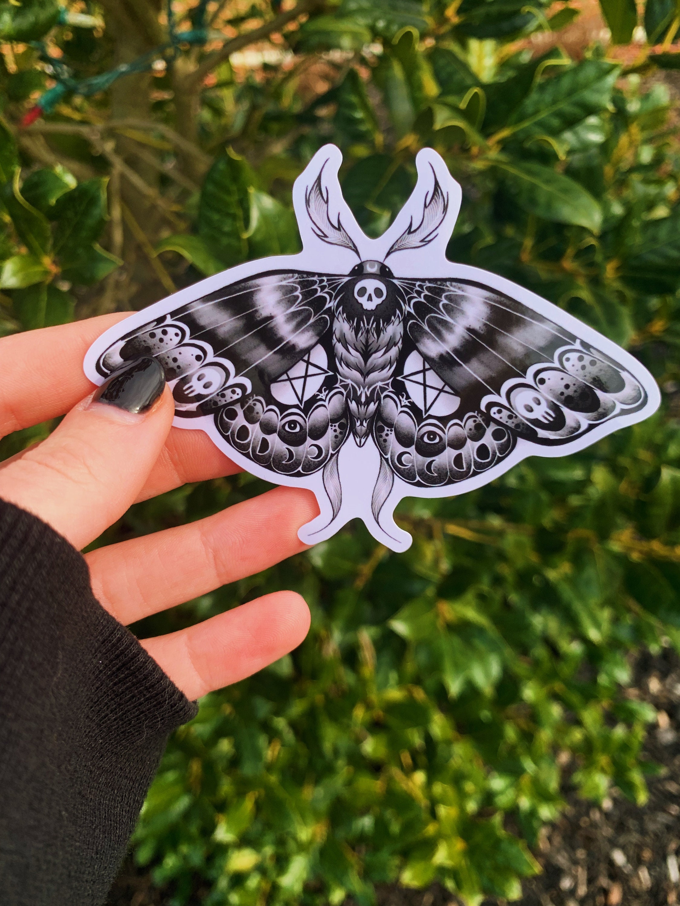 Death Moth 4 Vinyl Sticker - Etsy