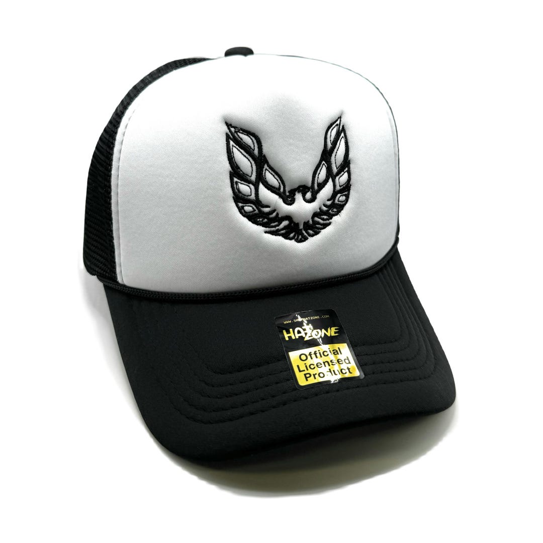Firebird Mesh Trucker Hat Snapback (white/black) - Etsy