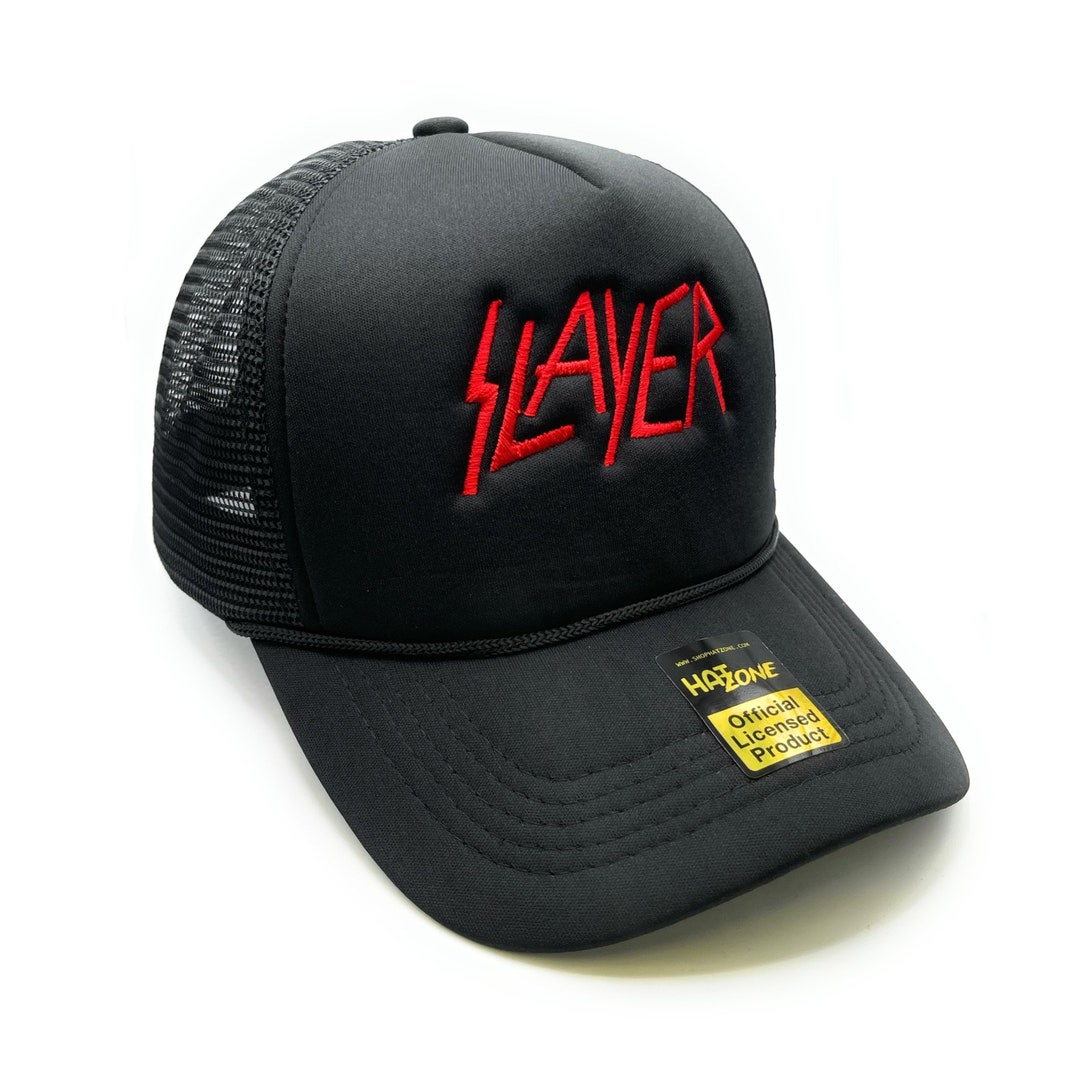Slayer Mesh Trucker Hat Snapback (black) - Etsy