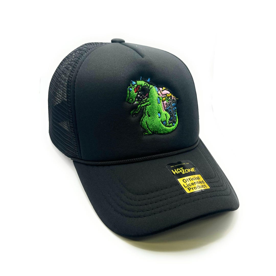 Reptar Mesh Trucker Hat Snapback (black) - Etsy