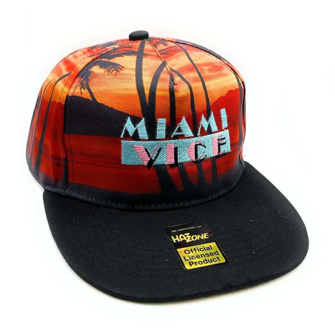 Miami Vice Snapback (scarface Tropical Print) - Etsy