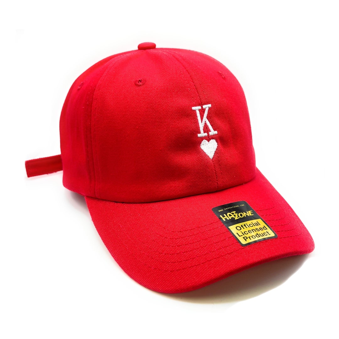 King of Hearts Dad Hat (red) - Etsy