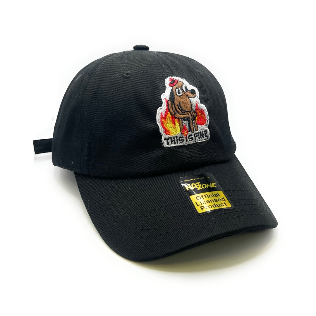 This is Fine Dad Hat (black) - Etsy