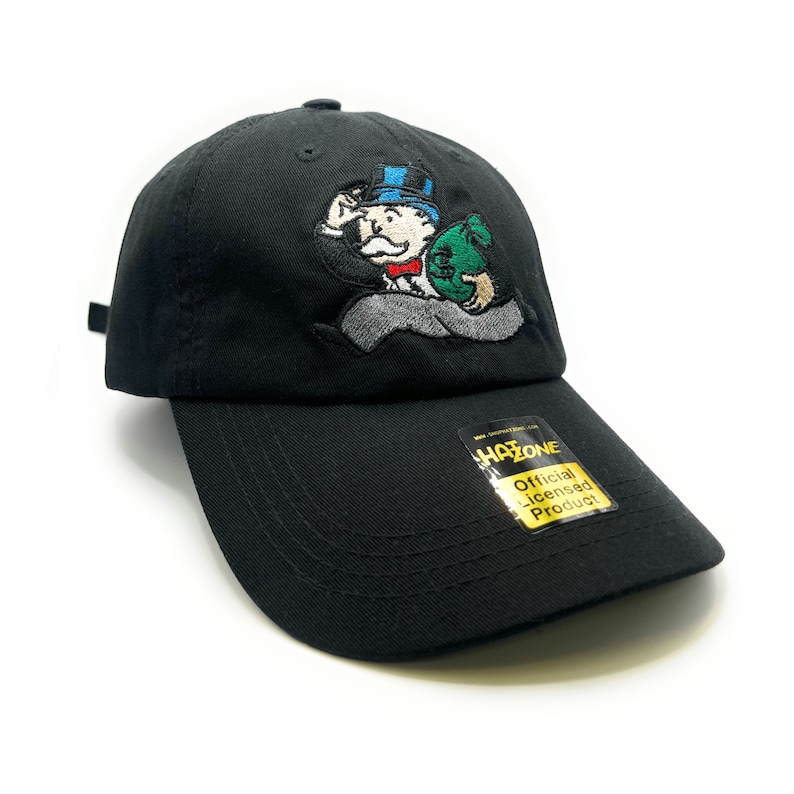 Monopoly Man Dad Hat black - Etsy