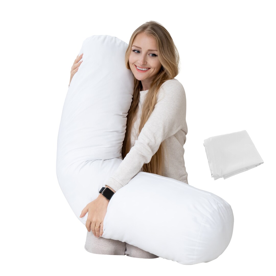 Round Body Pillow - Cylinder Body Pillow - Oversize Extra Long 54"x12 ...
