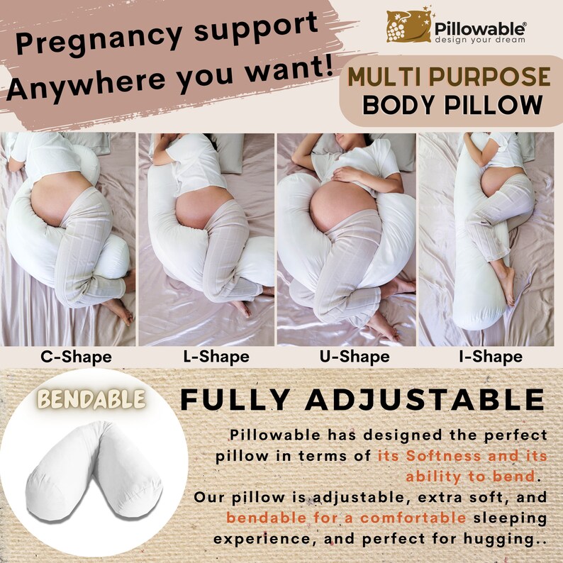 Round Body Pillow Cylinder Body Pillow Oversize Extra Long 54x12 Come ...