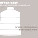 Streetwear Puffer Vest Tech Sketch: Fashion Flat (AI & PDF Digital ...