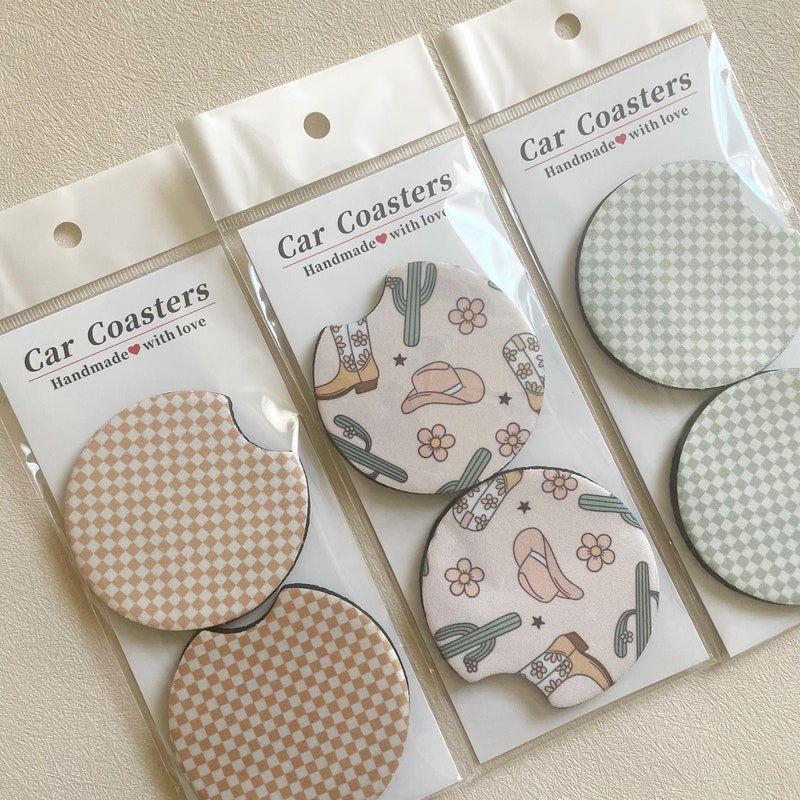 Cute Car Coasters - Etsy