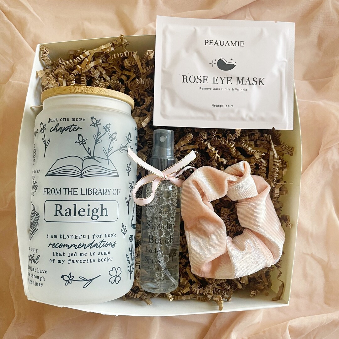 Custom Book Lover Gift Box for Her Personalized Bookish Tumbler Gift ...