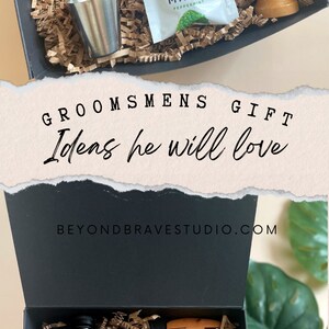 Personalized Groomsmen Proposal Gift Box Custom Dad Gift Box Men Gift ...