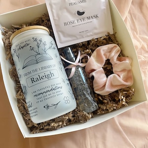 Custom Book Lover Gift Box for Her Personalized Bookish Tumbler Gift ...