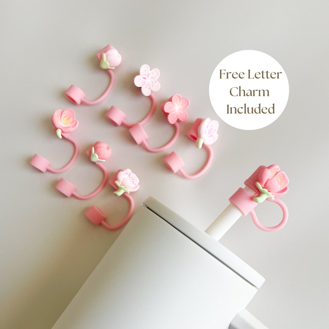 40 Oz Tumbler Cup Accessory Spring Flower Straw Cover 40 Oz Tumbler ...