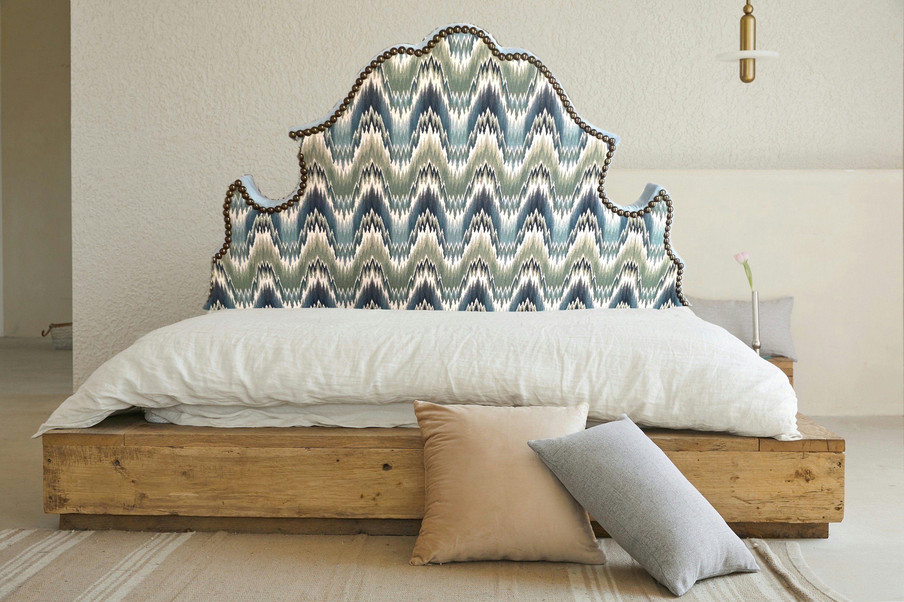 Upholstered Headboard Custom All Sizes All Styles Velvet, Leather ...