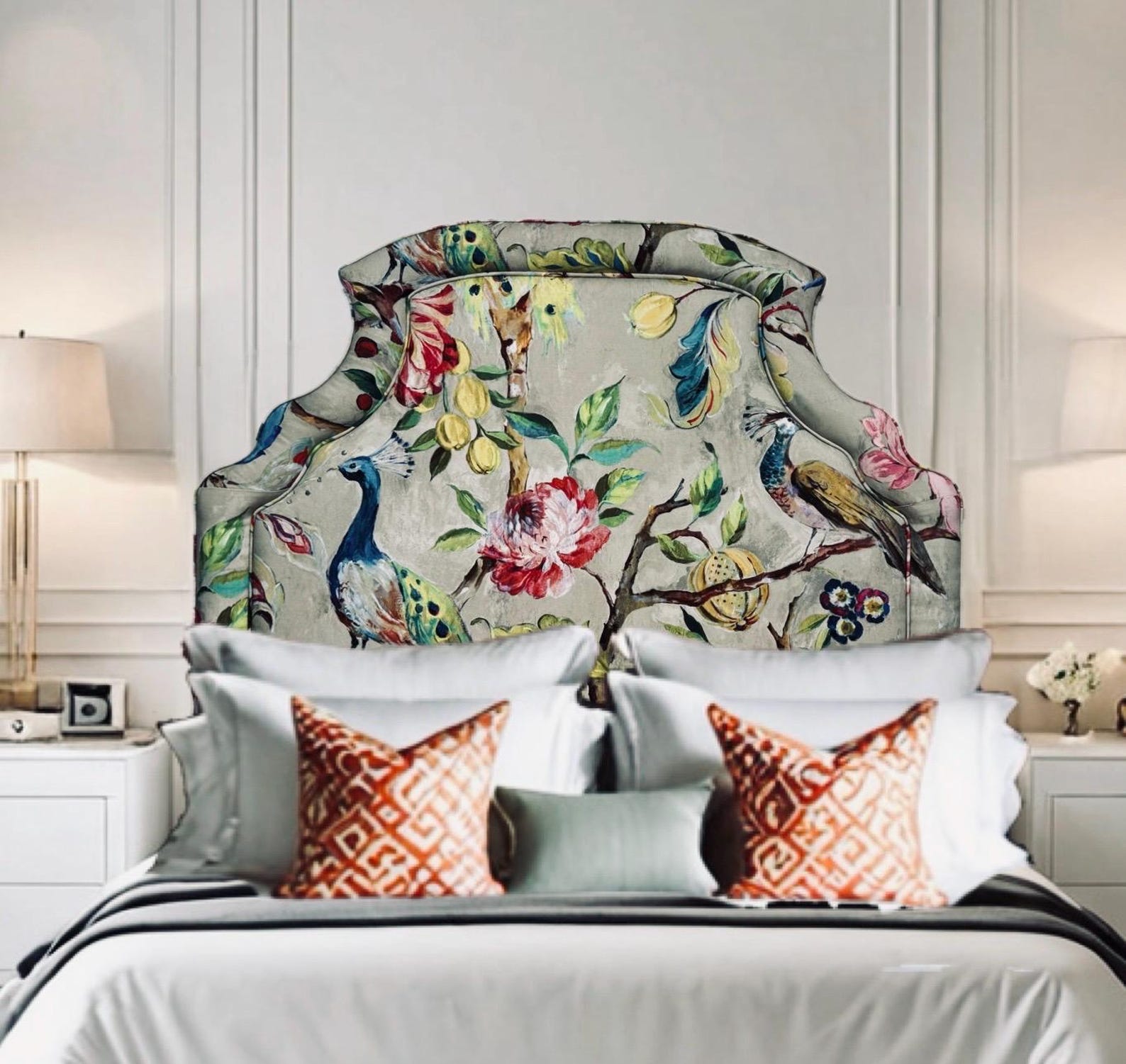 Boho Chic Custom Headboard: Any Size, Any Style, Any Fabric - Etsy