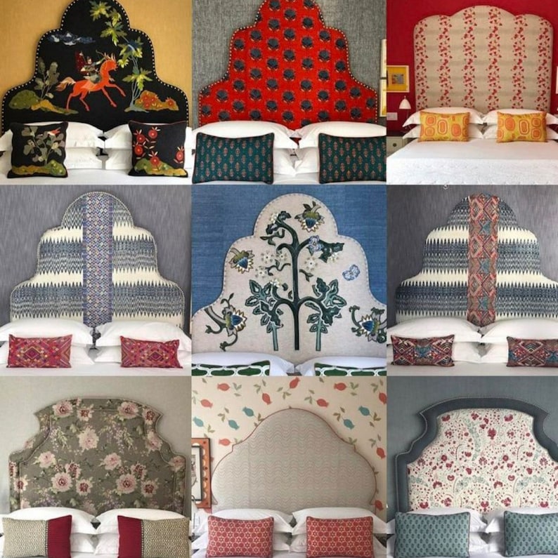 Upholstered Headboard Custom All Sizes All Styles Velvet, Leather ...