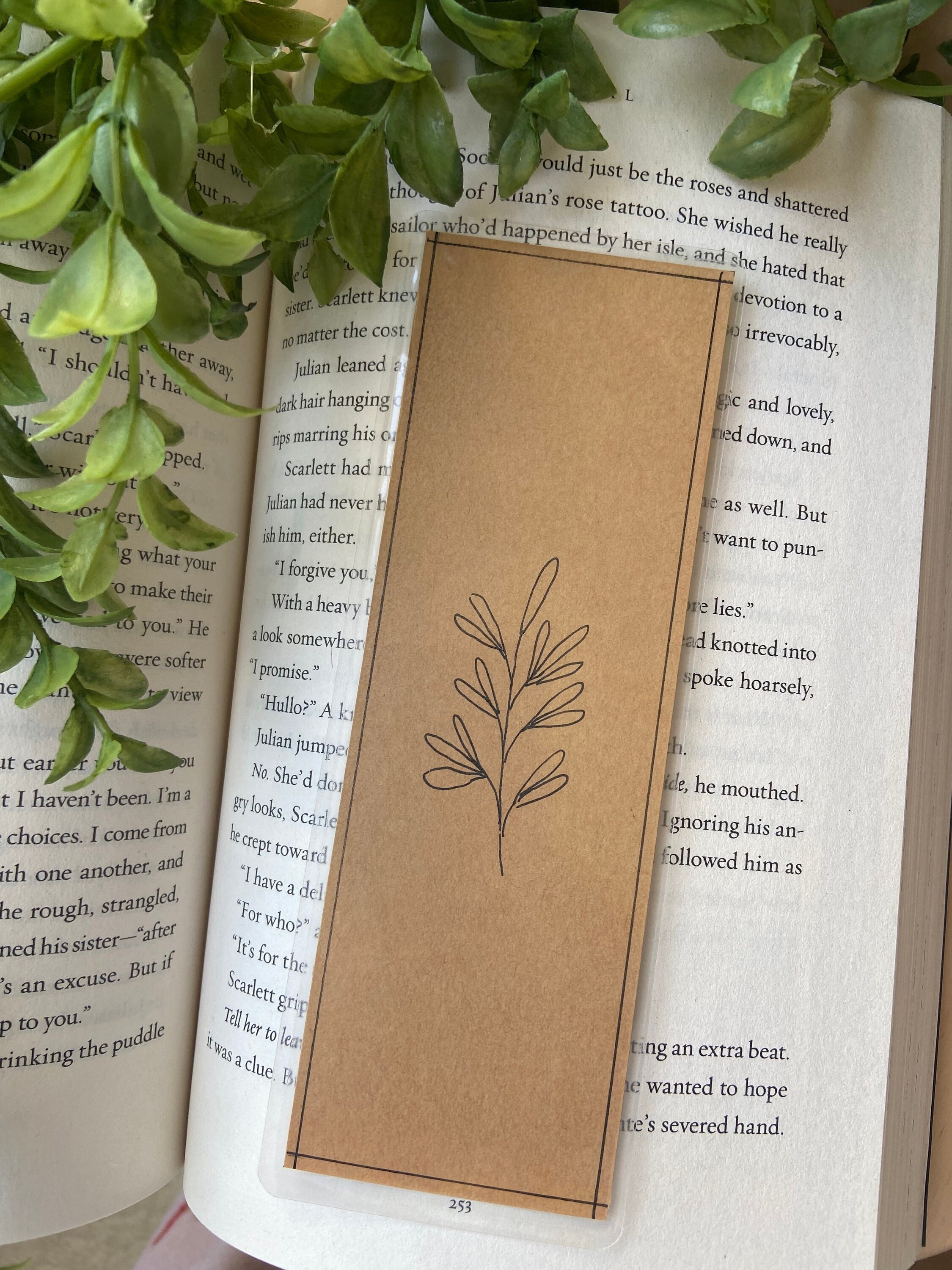 Vine Bookmark Vintage Aesthetic Dark Academia Book Accessories for Book ...