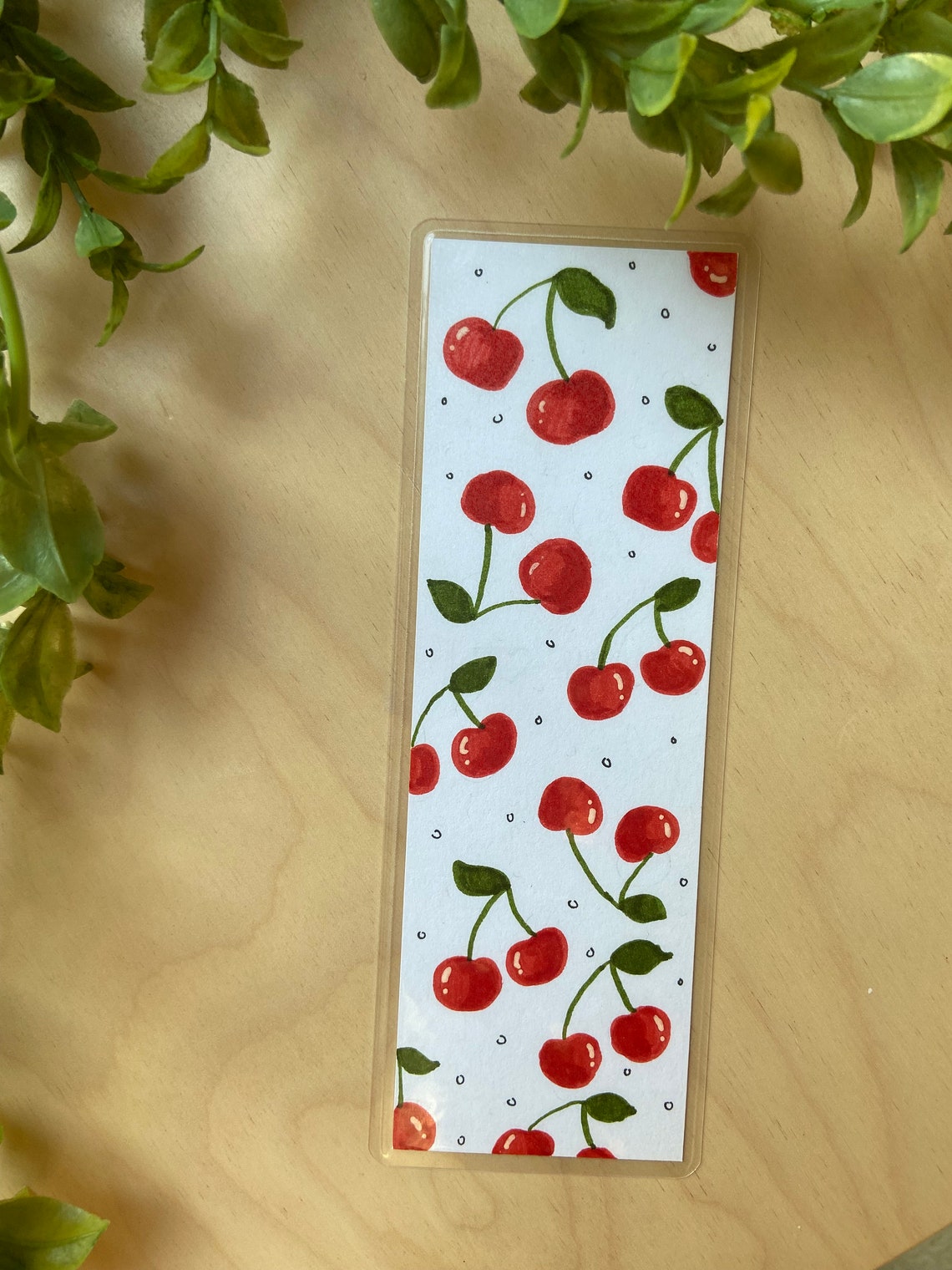 Cherry Bookmark Pattern Red Book Accessories for Book Lover Fruit ...
