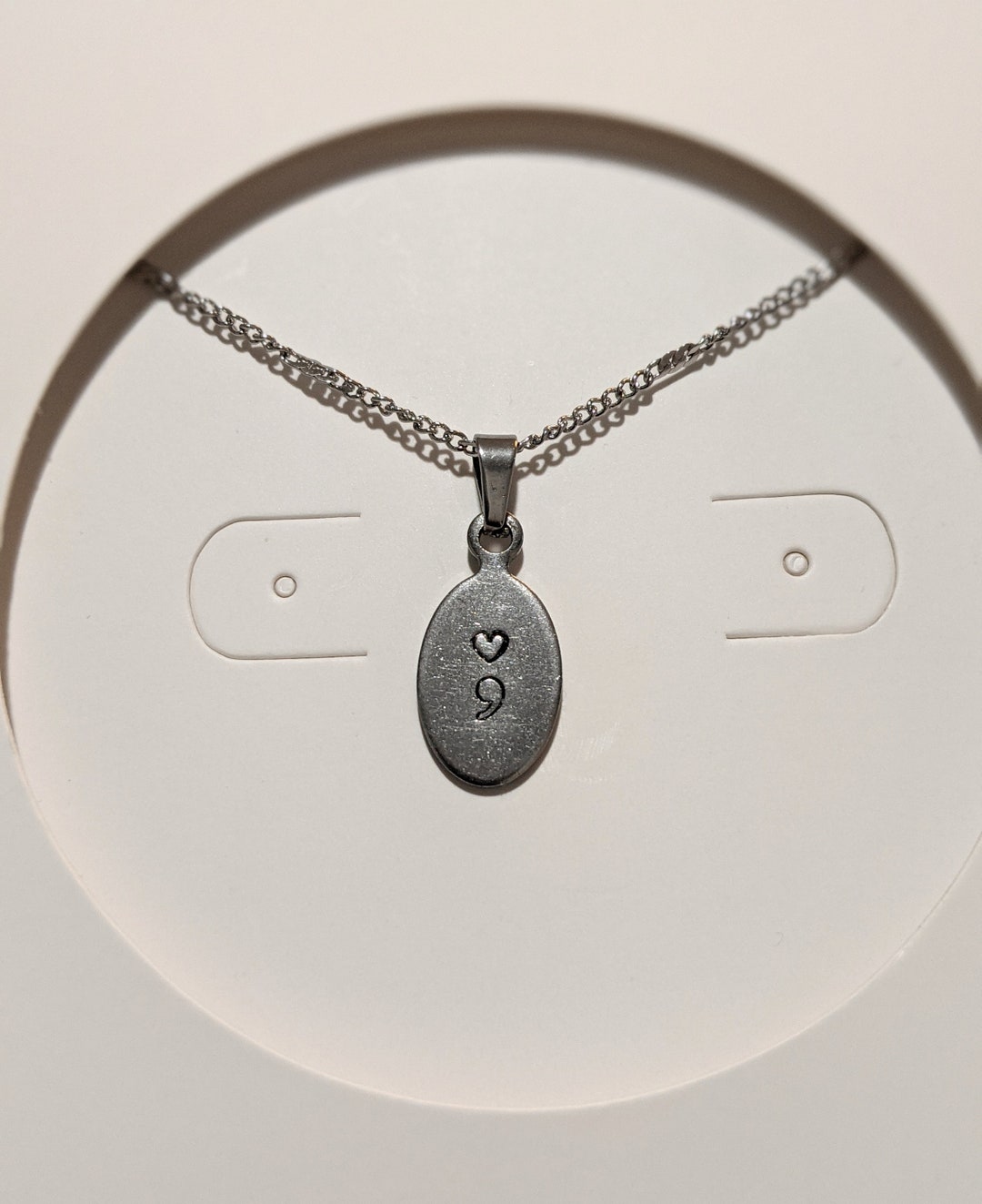 Semicolon Necklace, Mental Health Awareness, Suicide Prevention ...