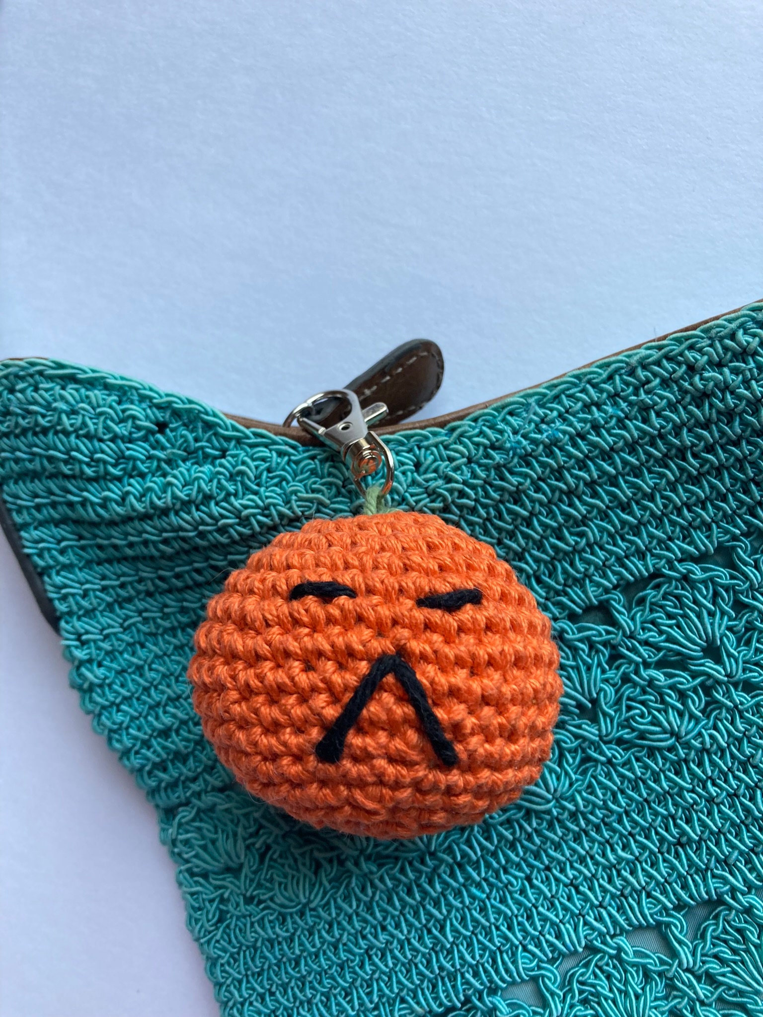 Crochet BTS Suga Yoongi Tangerine Keychain, BTS Keychain, Yoongi ...