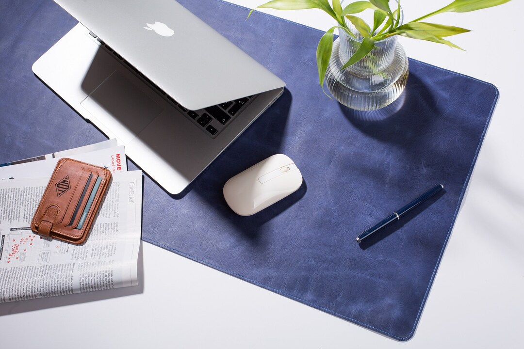 Large Table Desk Pad, Handmade Custom Desk Pad, Leather Handwriting Pad ...