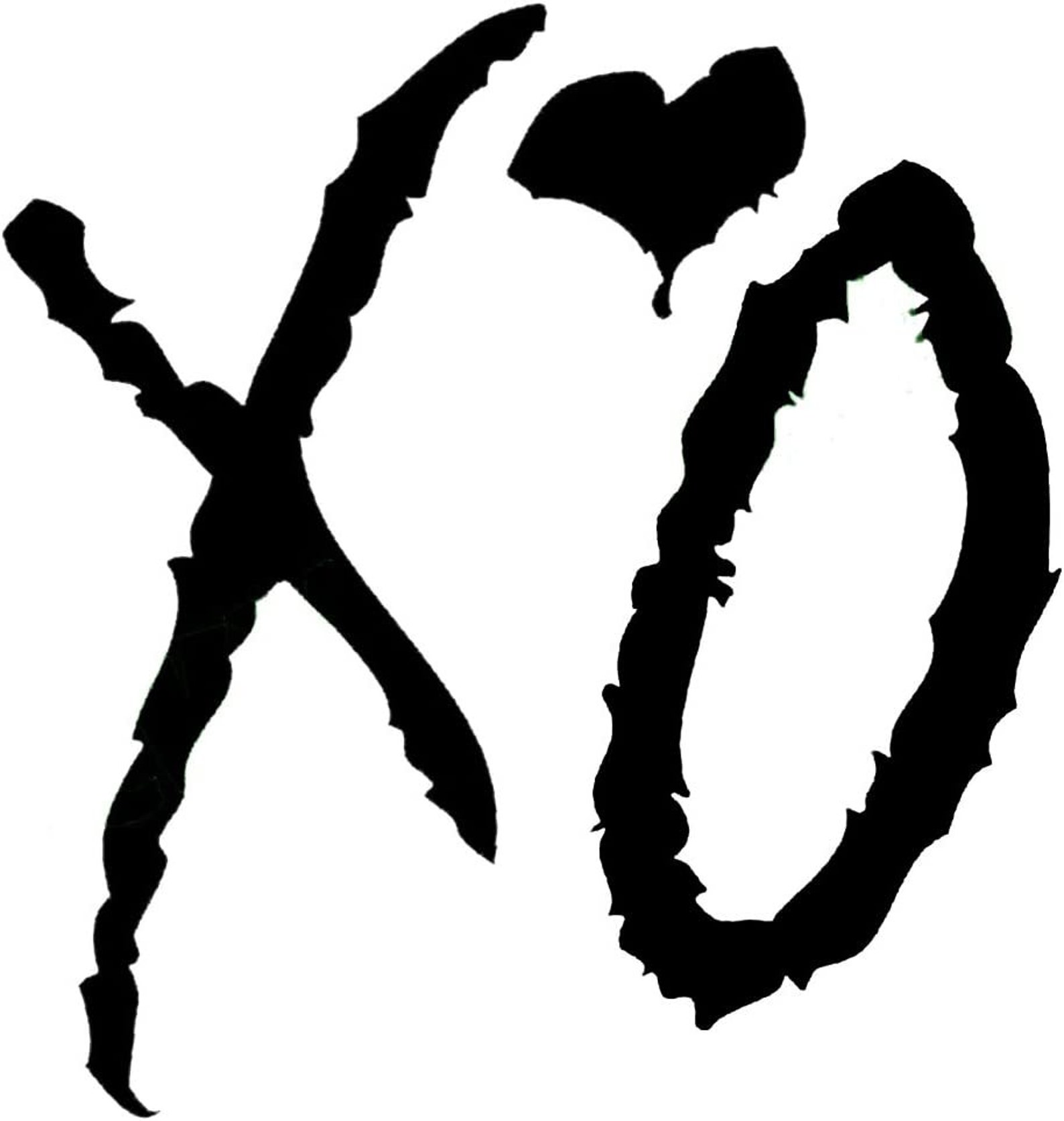 The Weekend Xo Black 4 set of 2 Decal Sticker for Car, Laptop, Van ...