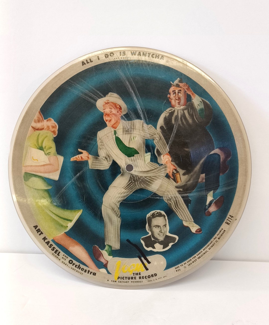 Vogue Picture Disc Record R714 Art Kassel All I Do is Wantcha - Doodle ...