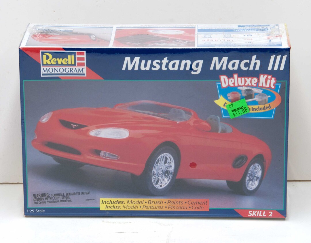 Ford Mustang Mach III Concept Deluxe Kit 6645 Revell Sealed Plastic ...