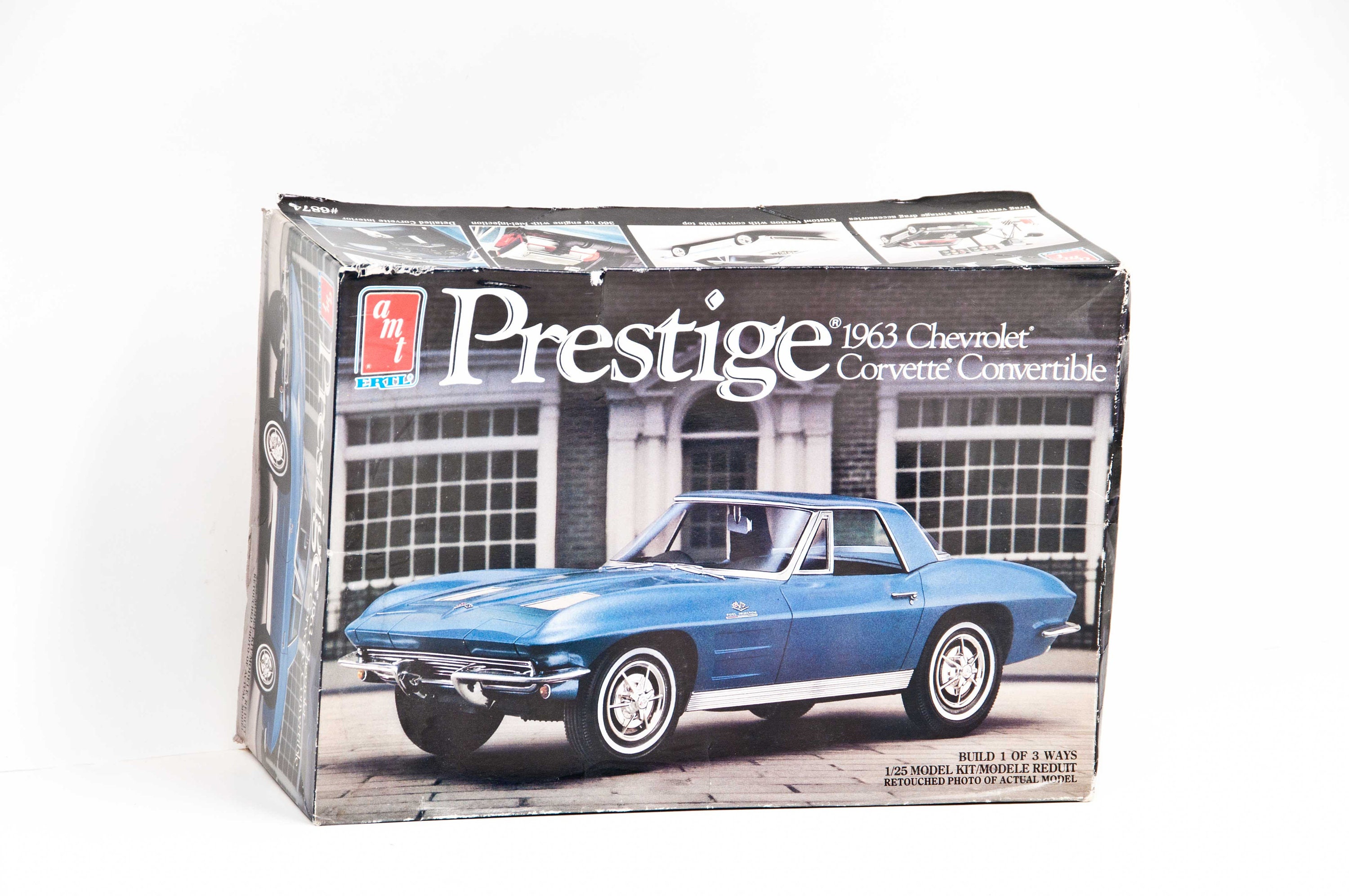 1963 Chevrolet Corvette Convertible AMT Prestige 6874 Vintage 1990 ...