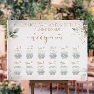 seating chart template etsy