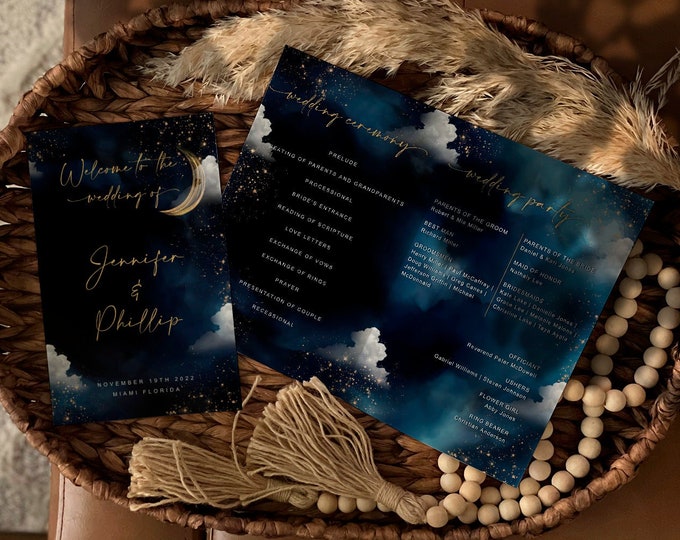 Celestial Wedding Acrylic Wedding Sign Starry Night Wedding Wedding ...