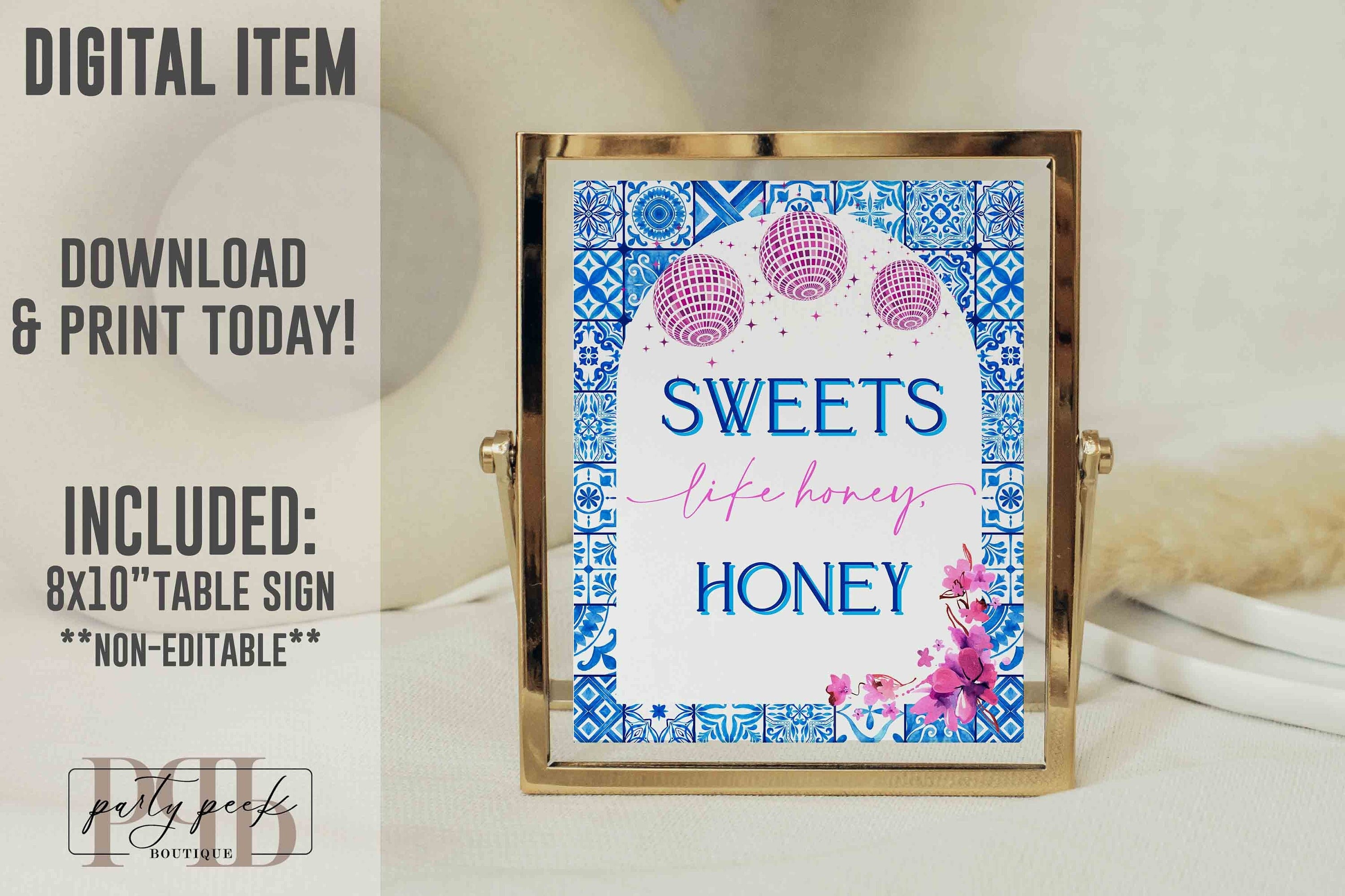 Mamma Mia Bachelorette Food Station Sign, Mamma Mia Party, Treat Table ...