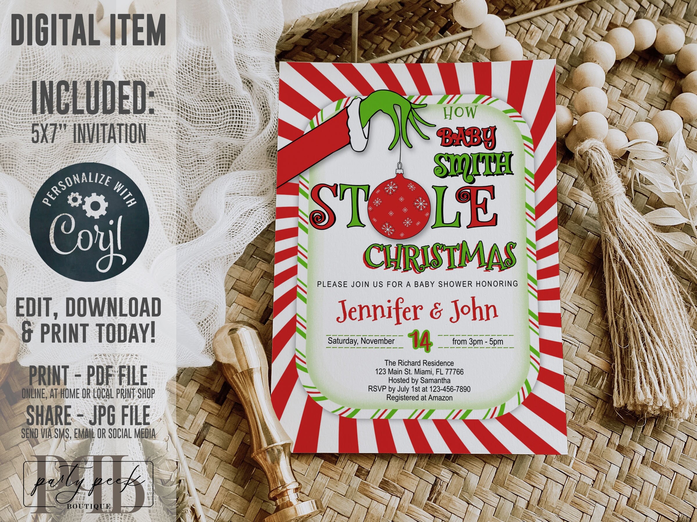 Whoville Party Invitation