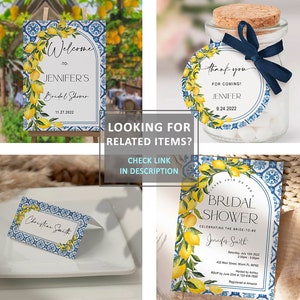 Mediterranean Dessert Sign, Amalfi Coast, Treat Table Sign, Positano ...