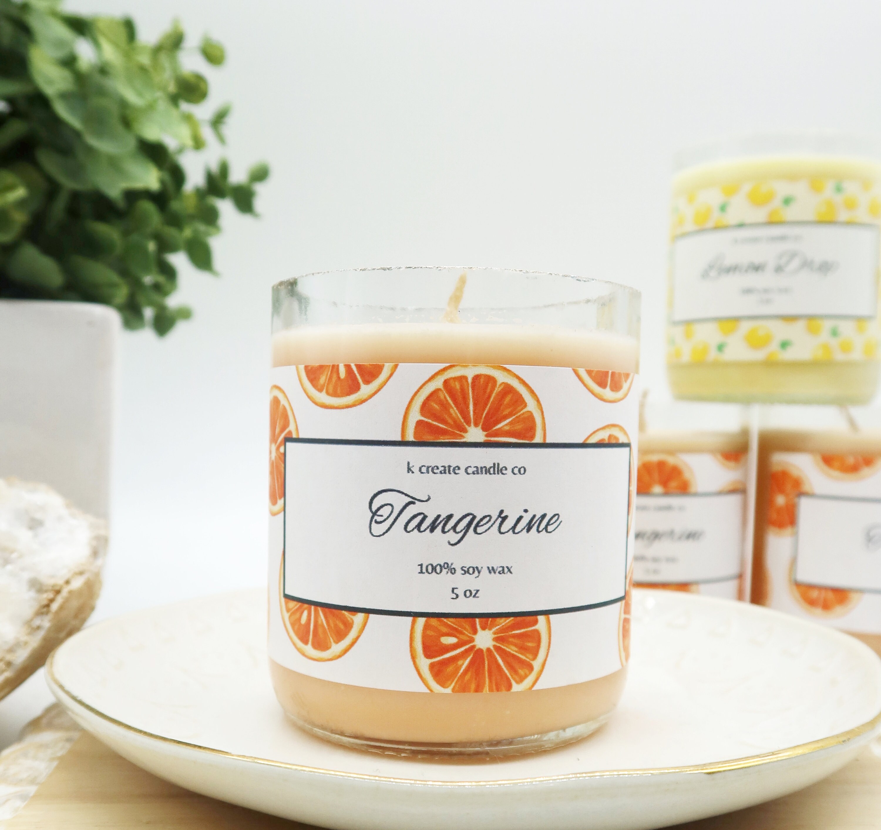 100% Natural Soy Wax Candles Scented With Certified Organic Essential ...