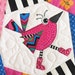 Ava on Ice - PDF Applique Page Mini Quilt Raw Edge Applique Wonky Bird ...