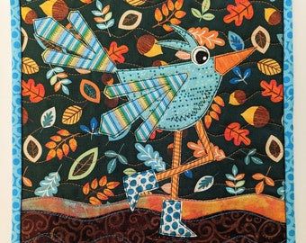 Love is in the Air PDF Pattern Full Color Mini Quilt Quilt Block Bird ...