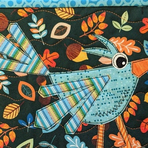 Autumn PDF Pattern - Full Color - Mini Quilt - Quilt Block - Raw Edge ...