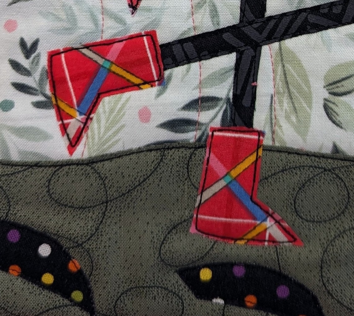 Rosie PDF Applique Page - Mini Quilt Raw Edge Applique - Wonky Bird ...